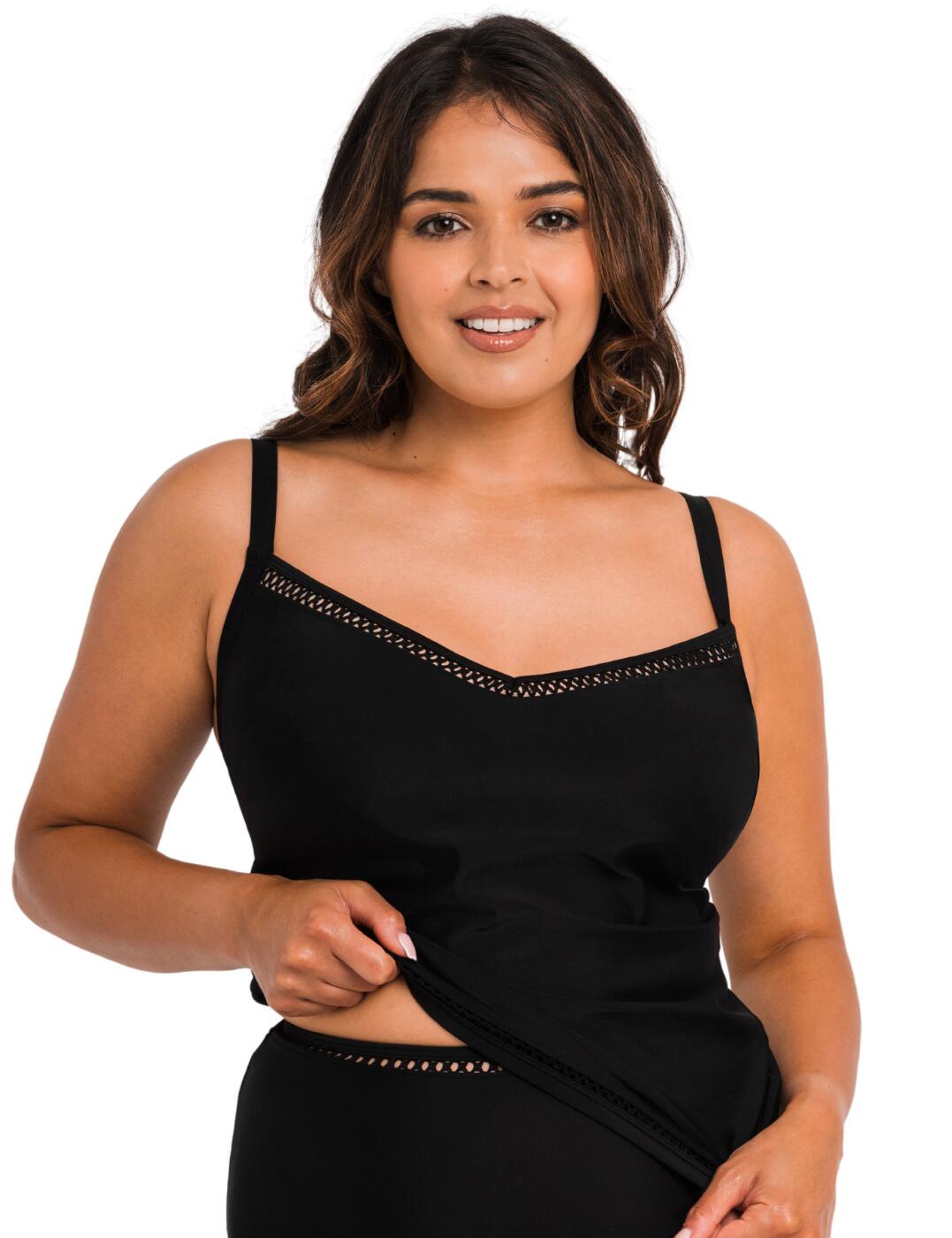 Cs020407 Curvy Kate First Class Tankini Top Cs020407 Black Belle