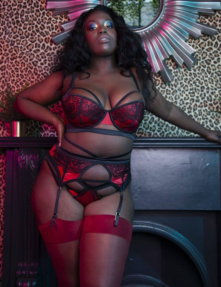 Playful Promises Curve Suspender Belt Belle Lingerie Playful